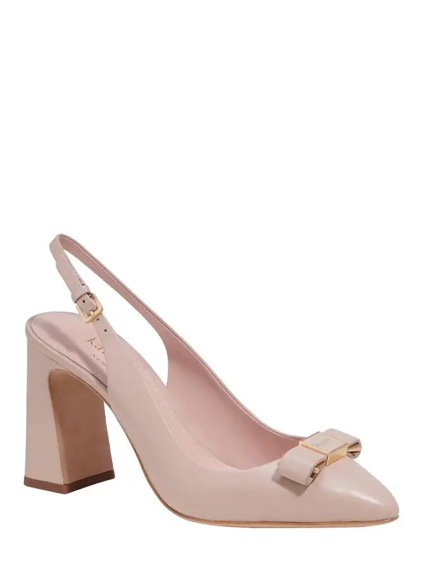 Kate Spade New York Bowdie Slingback Pumps - Pale Vellum