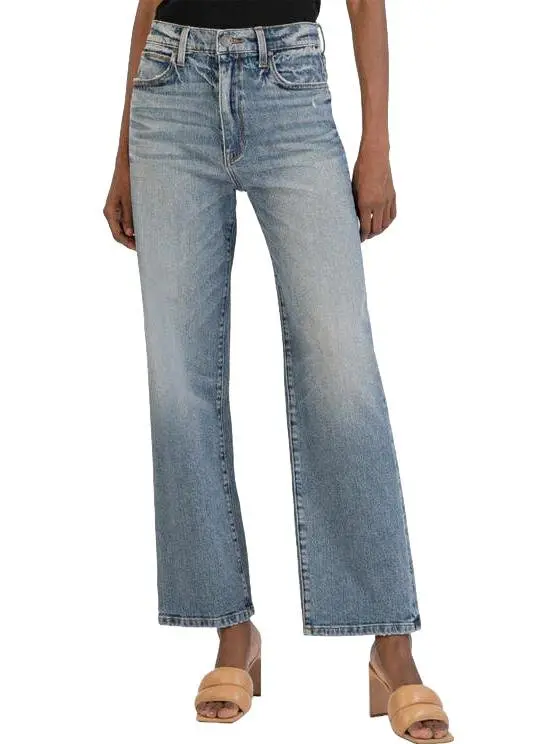 Kut From The Kloth Sienna High-waist Wide-leg Jeans - Happy