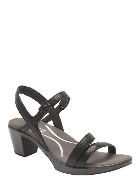 Naot Bounty Strappy Sandals - Soft Black Leather