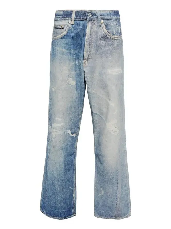 Our Legacy Third Cut Trompe L'oeil Straight Jeans - Blue