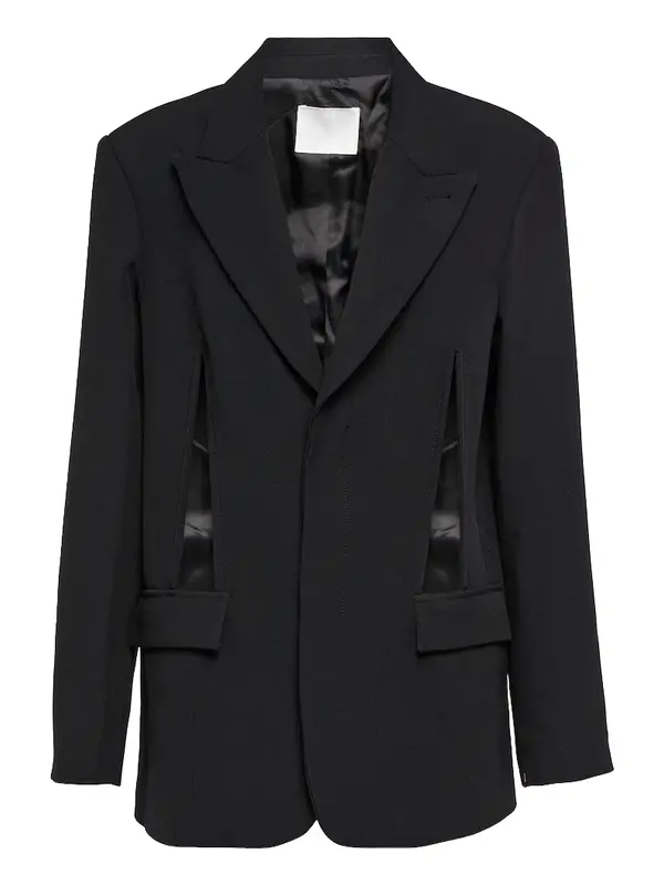DION LEE Cutout Blazer - Black