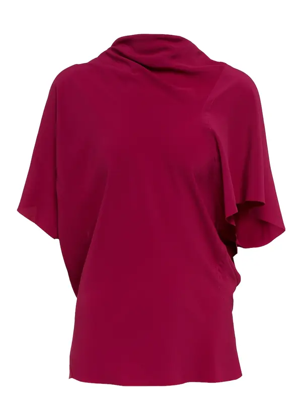 Rick Owens Asymmetrical Silk-blend Top - Pink
