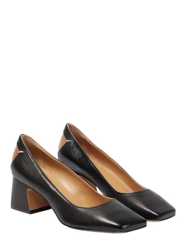 MAISON MARGIELA Four Stitch Leather Pumps - Black