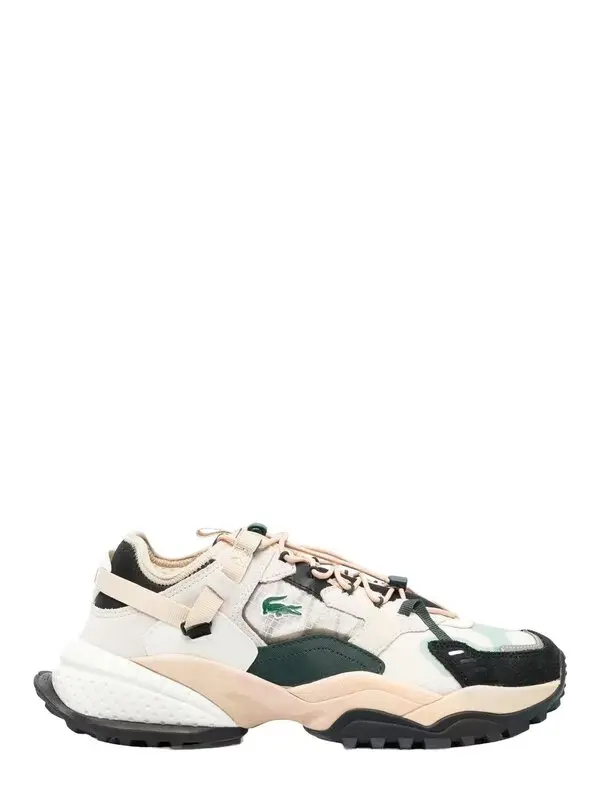 Lacoste Logo Patch Lace-up Sneakers - Neutrals