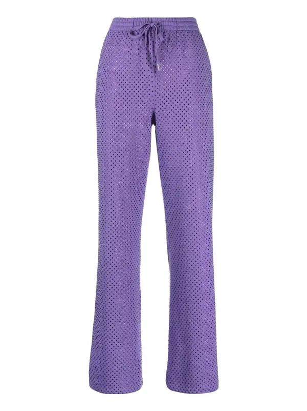 P.a.r.o.s.h Mesh-design Trousers - Purple