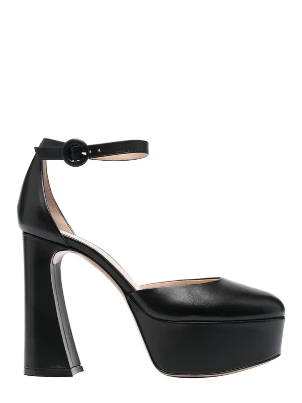 GIANVITO ROSSI Holly D'orsay Platform Pumps - Black