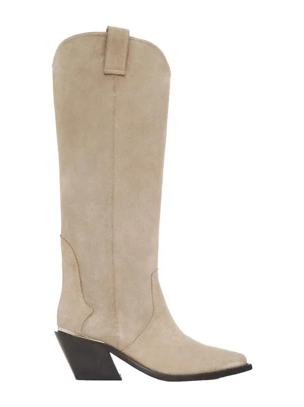 ANINE BING Tania Knee-high Suede Boots - Neutrals