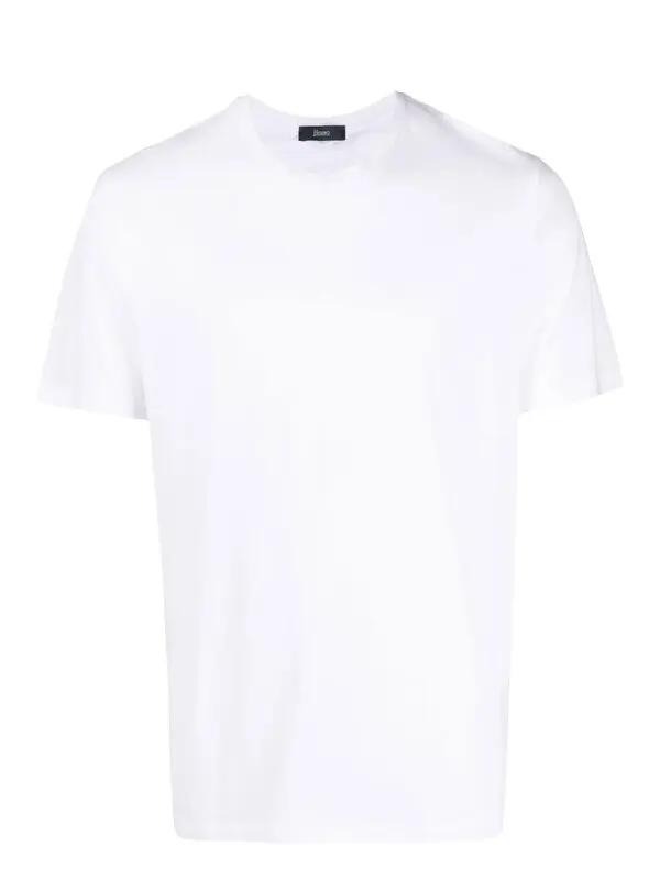 Herno Logo-plaque Cotton T-shirt - White