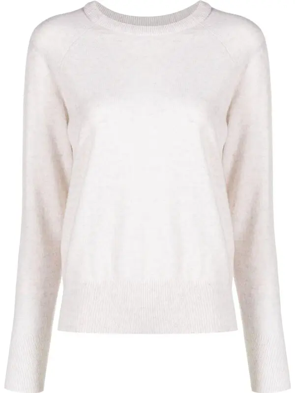 Vince Raglan-sleeve Crew-neck Jumper - White