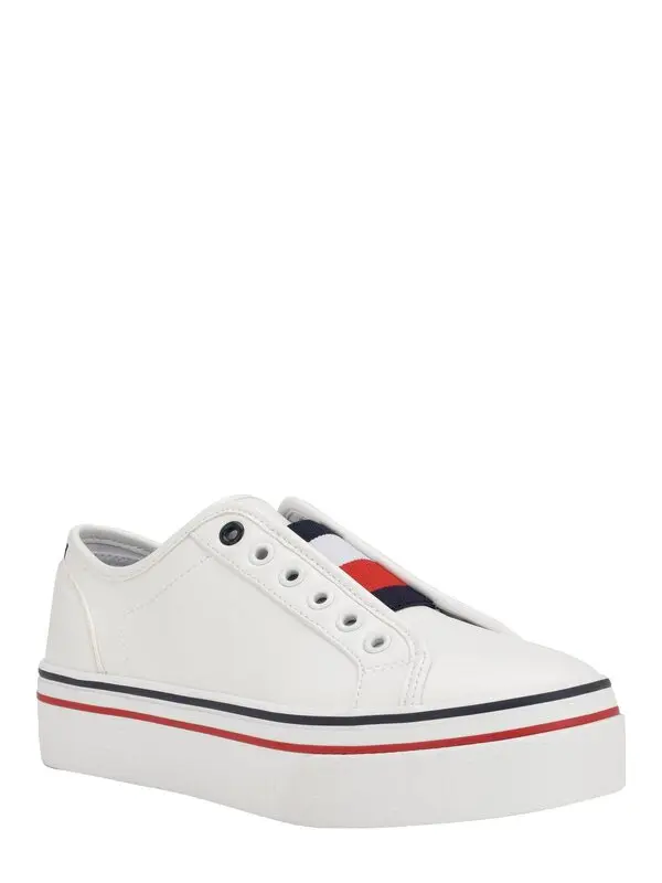 Tommy Hilfiger Balie Platform Slip-on Sneakers - White