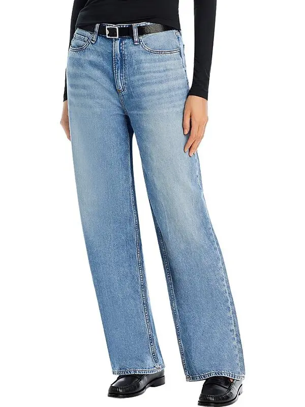 Rag & Bone Logan Featherweight High-rise Wide-leg Jeans - Audrey