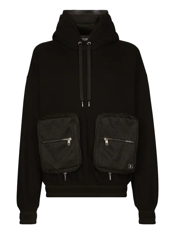 Dolce & Gabbana Pouch-pocket Hooded Jacket - Black
