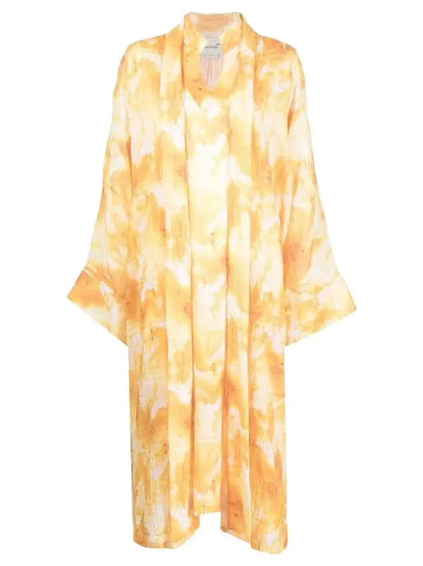 BAMBAH Gardenia Tie-dye Dress Set - Yellow