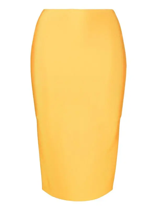 HERVE L. LEROUX Bandage Pencil Skirt - Yellow