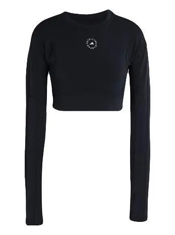 Adidas By Stella McCartney Asm Tst Crop Long Sleeve T-shirt - Black
