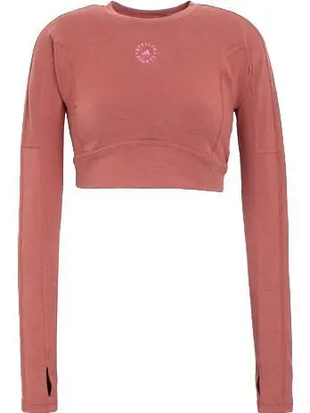 Adidas By Stella McCartney Asm Tst Crop Long Sleeve T-shirt - Red