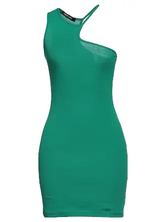 ODI ET AMO Mini One-shoulder Jersey Dress - Green