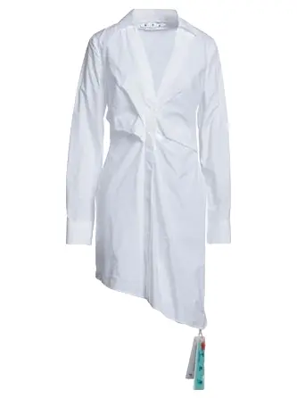 OFF-WHITE™ Mini Shirt Dress - White