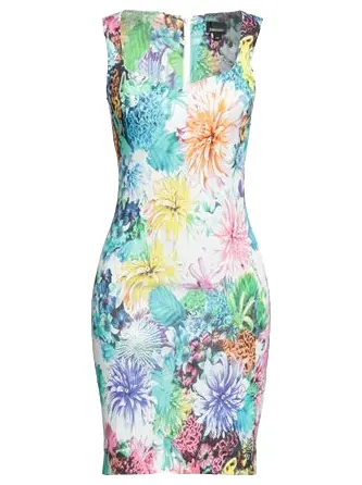 Just Cavalli Floral Mini Dress - White