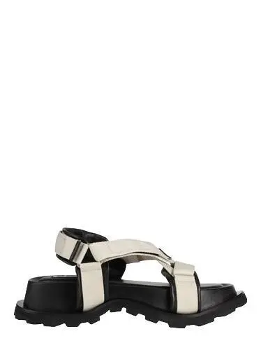 JIL SANDER Sandals With Velcro Closure - White