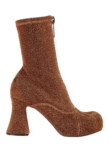 Stella McCartney Ankle Boots Textile Fibers - Orange