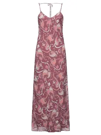 Atos Lombardini Maxi Paisley Print Dress - Pink