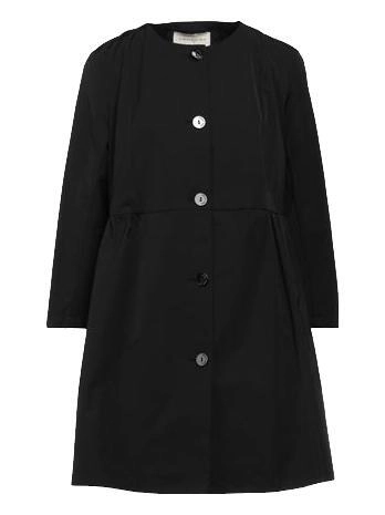 ALESSIA SANTI Overcoat & Trench Coat Size Polyester, Cotton - Black