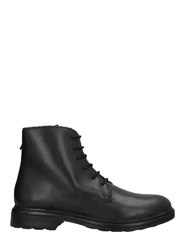 PREGUNTA Leather Ankle Boots - Black