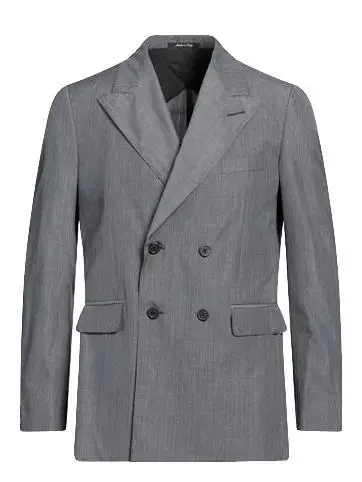 Dunhill Wool And Mulberry Silk Blazer - Grey