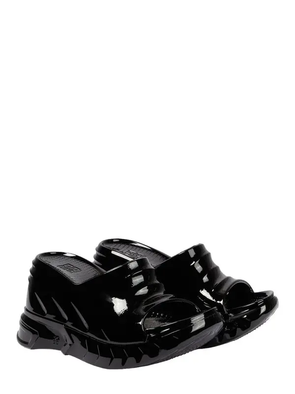 Givenchy Marshmallow Wedge Sandals - Black