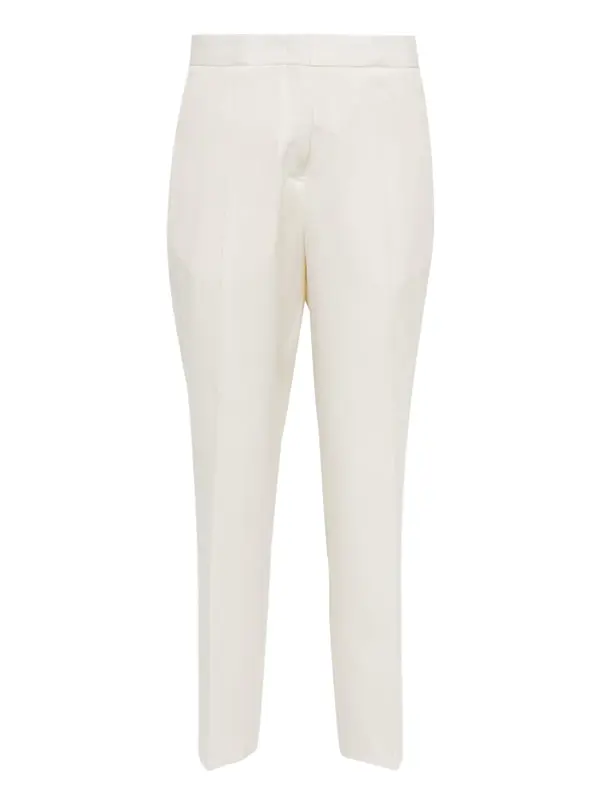 JIL SANDER Tailored Straight Trousers - White