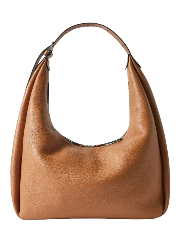 TOTEME Textured-leather Tote - Brown