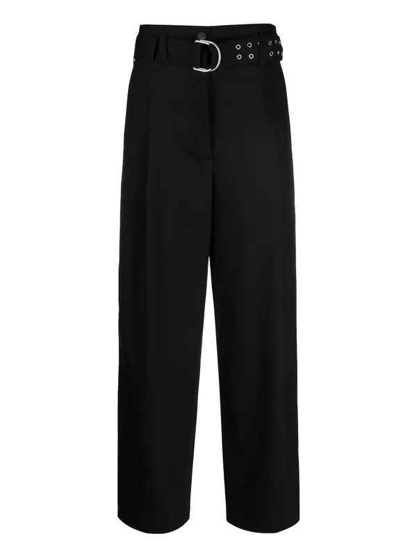 Philosophy Di Lorenzo Serafini Belted Wide Leg Trousers - Black