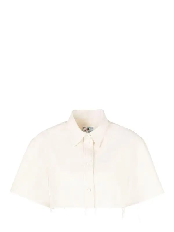 Heron Preston Ex-ray Canvas Cropped Shirt - White