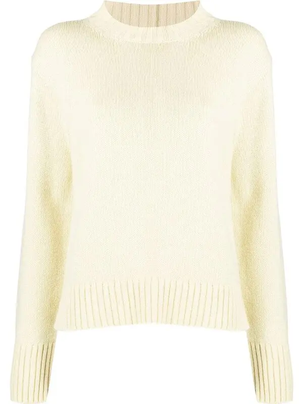 JIL SANDER Crew-neck Jumper - Yellow
