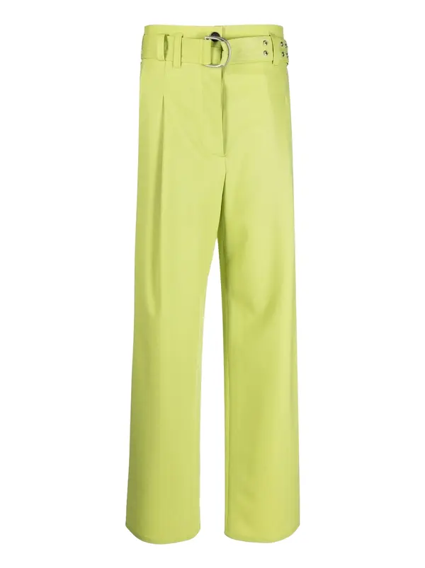 Philosophy Di Lorenzo Serafini Belted Wide-leg Trousers - Green