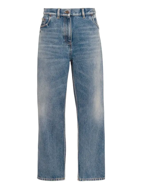 Prada Low-rise Straight-leg Jeans - Blue