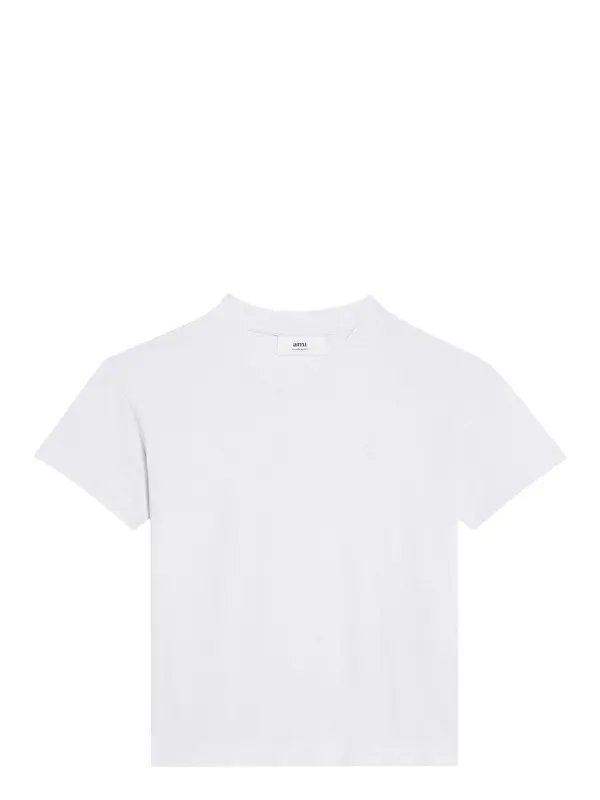Ami Short-sleeve Organic Cotton T-shirt - White