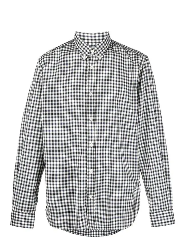 Woolrich Fine-check Virgin Wool Shirt - Blue