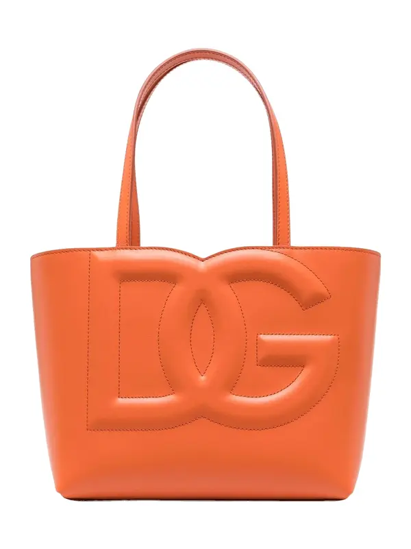 Dolce & Gabbana Small Dg Logo Tote Bag - Orange