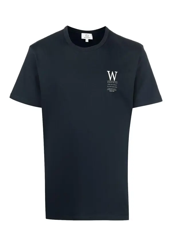 Woolrich Logo-print Cotton T-shirt - Blue