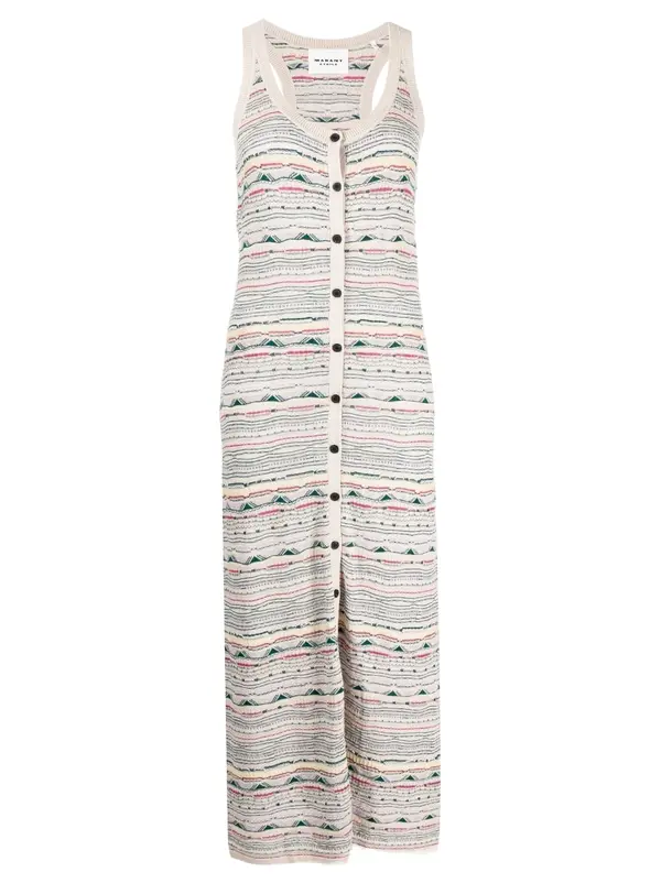 MARANT ETOILE Haro Sleeveless Dress - Multicolour