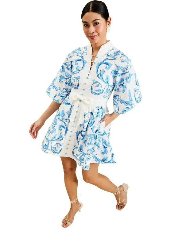 Mestiza New York Carmen Mini Dress - Blue