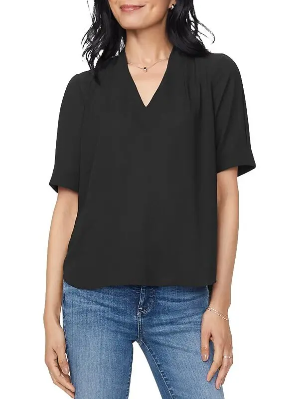 NYDJ Oversized V-neck Top - Black