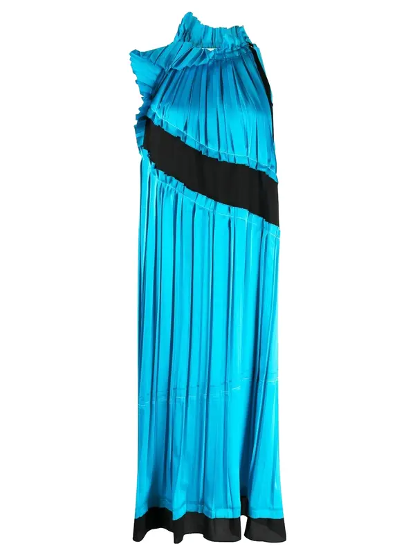 3.1 Phillip Lim Fully-pleated Midi Dress - Blue