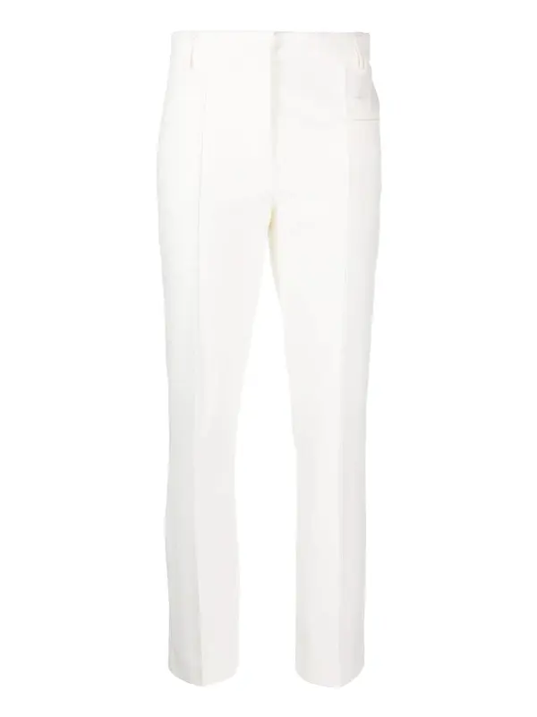 Fabiana Filippi Slim-cut Cropped Trousers - White