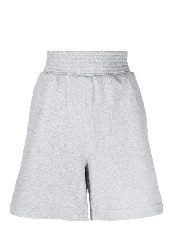 Fabiana Filippi High-waist Cotton Shorts - Grey