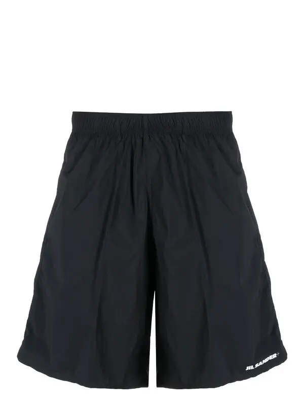 JIL SANDER Embroidered-logo Swim Shorts - Black