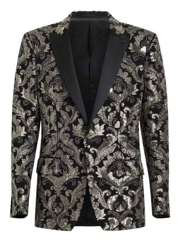 Etro Bead-embellished Single-breasted Blazer - Black