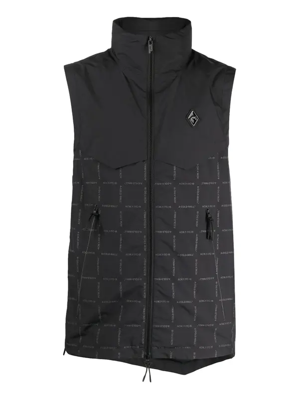 A-COLD-WALL* Logo-print Gilet - Black
